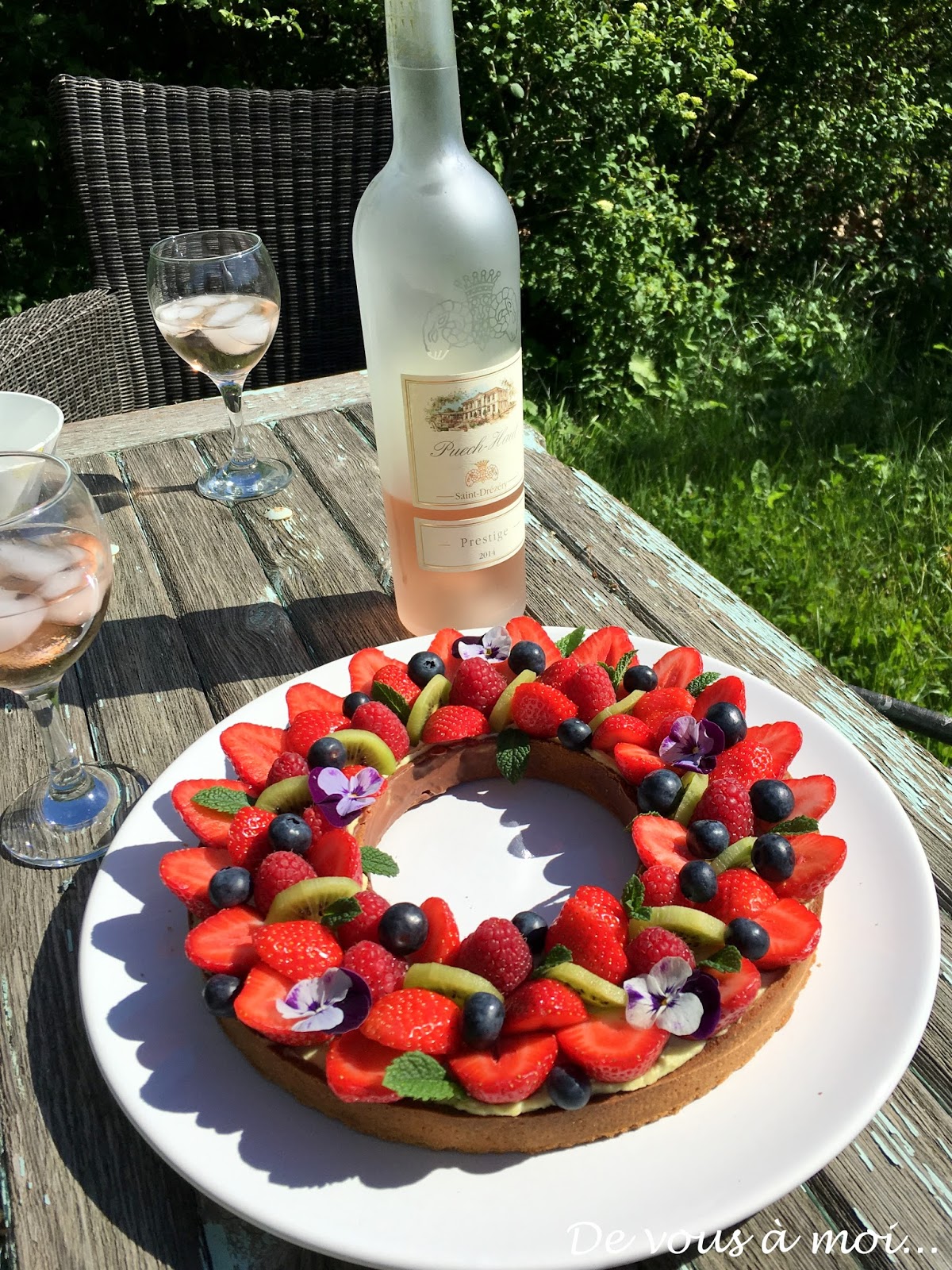 De vous à moi...: TARTE AUX FRAISES ET PETITS FRUITS ROUGES, CRÈME A LA ...