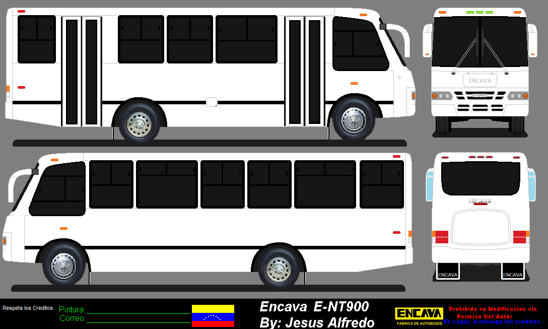 Diseños Autobuses Venezuela: Autobuses en Blanco