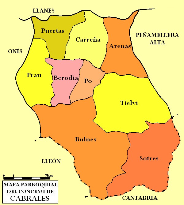 Parroquies d'Asturies: Cabrales