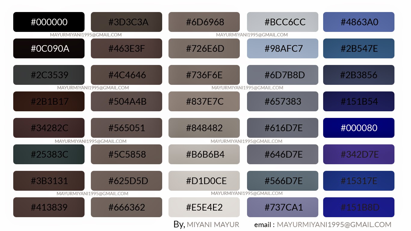 Web color code - All Data 4 You