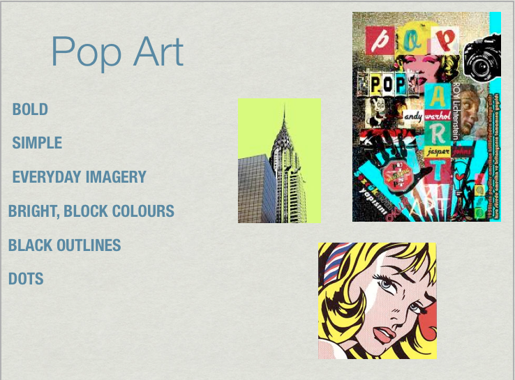 Chelsea Jeremiah: Art Styles: Pop Art
