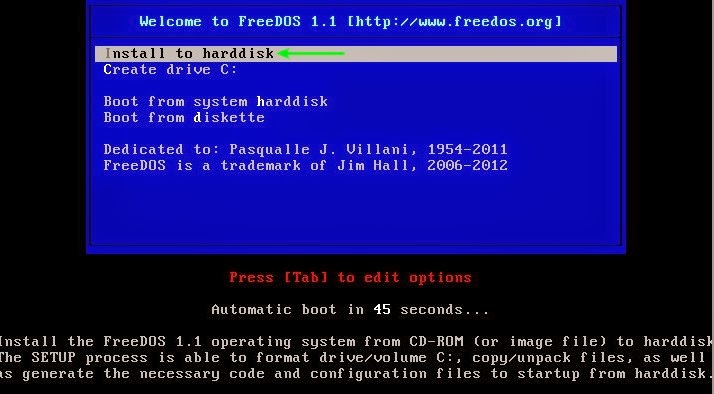 SMX FITI 80: Instalar FreeDOS