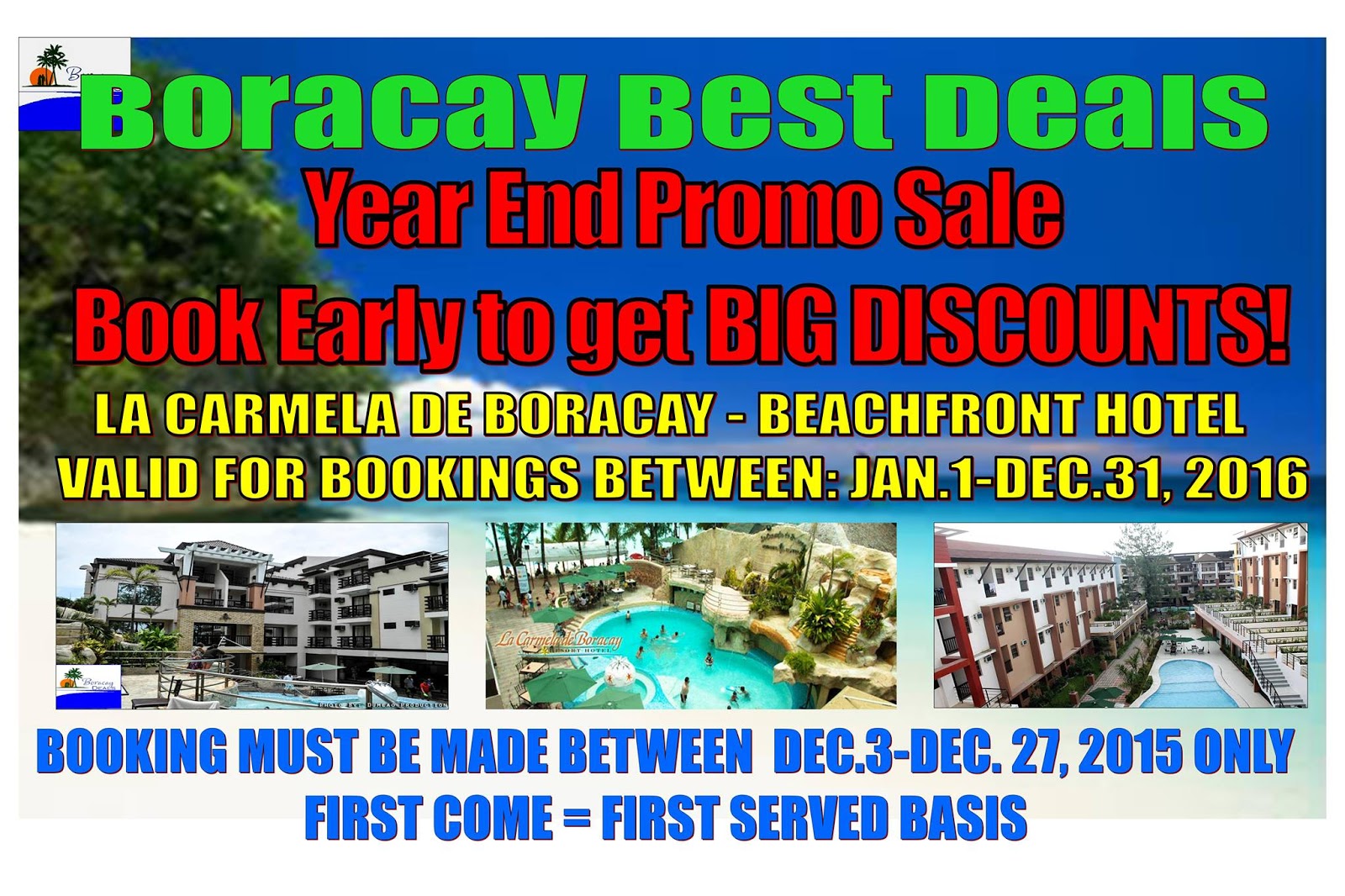 Boracay Beachfront Hotel Promo - La Carmela De Boracay