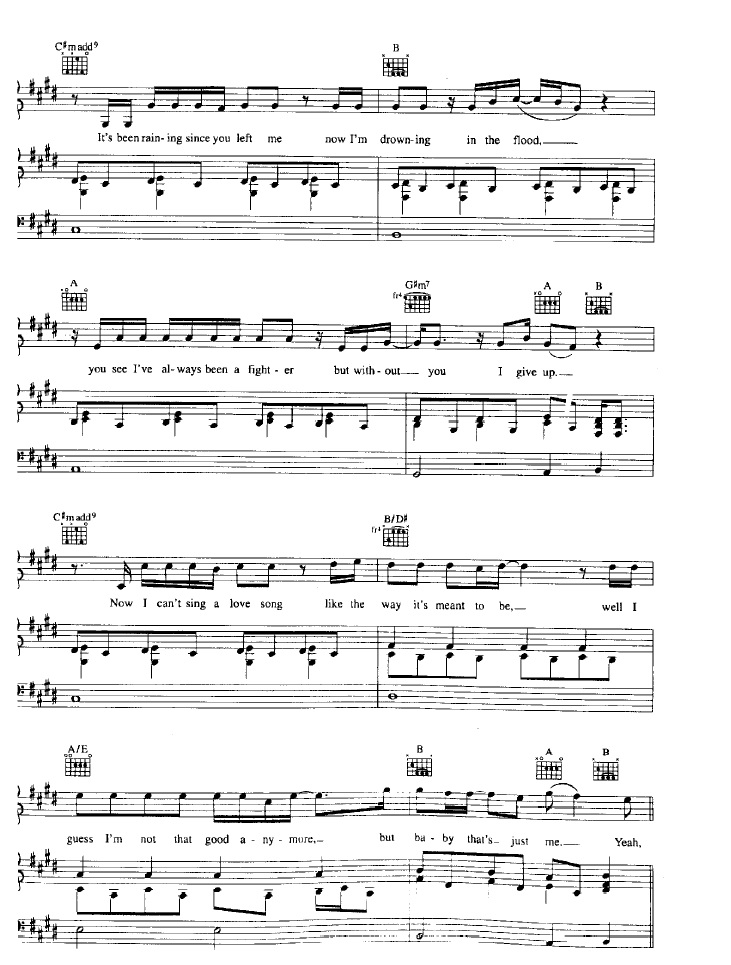 Bon Jovi Always Partituras Para Piano