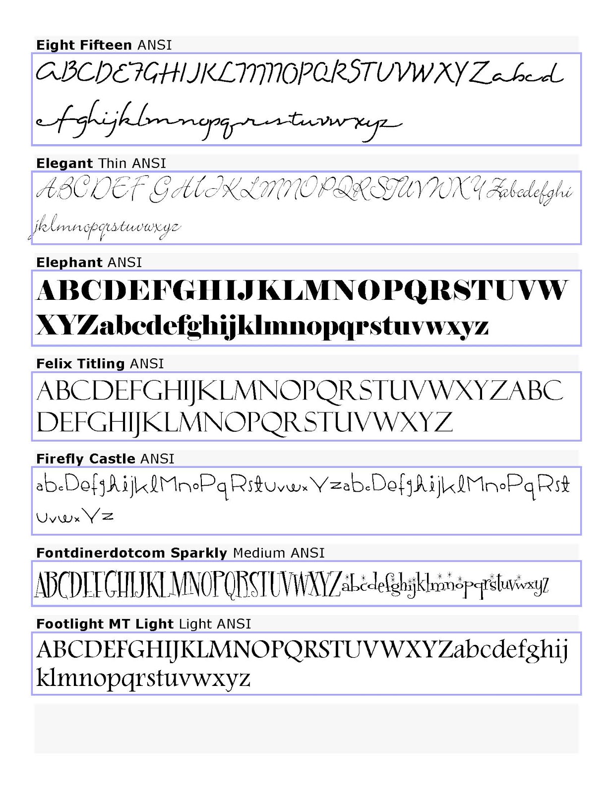 Crafts with a Side of You: Vinyl Lettering font selection