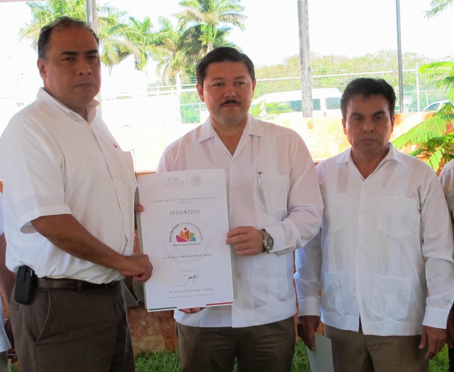 Reconocen a empresa yucateca con el distintivo “Gilberto Rincón ...