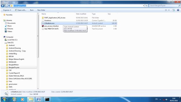 Cara Seting atau Register File OCX di Windows - Source Code