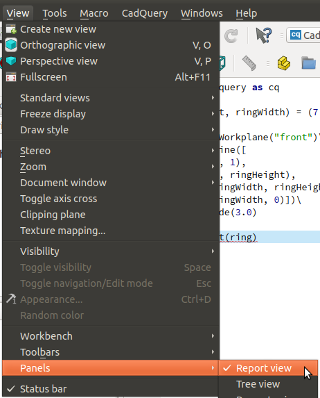 試行錯誤な日々: FreeCADでCadQueryを動かして箱を作ってみた