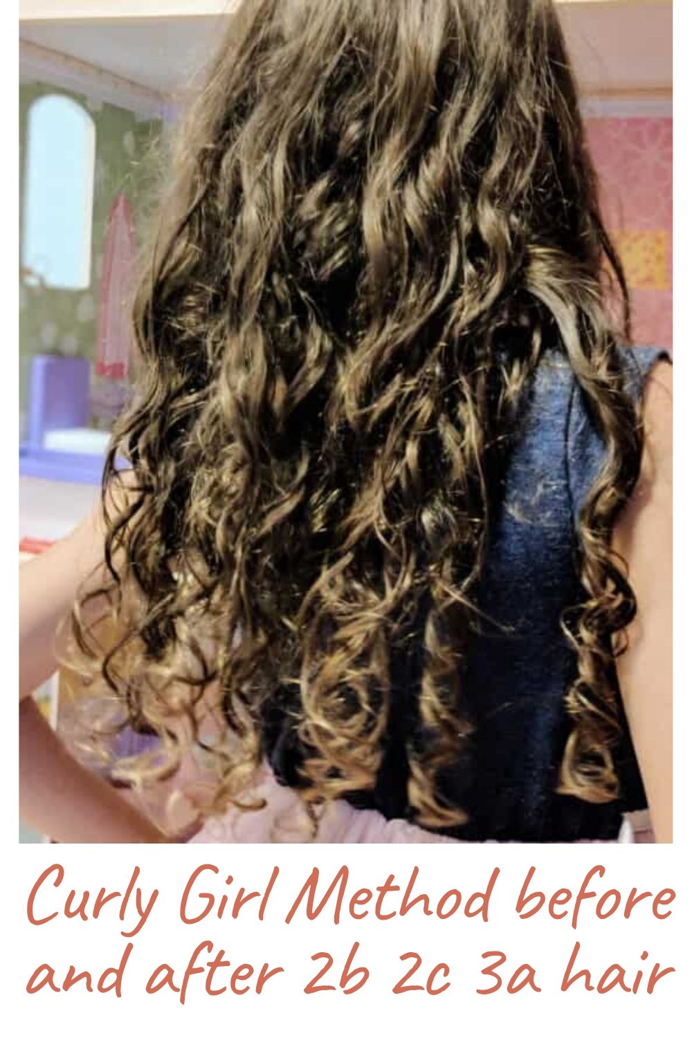 Curly Girl Method before and after 2b 2c 3a hair - Pukrol Satwa