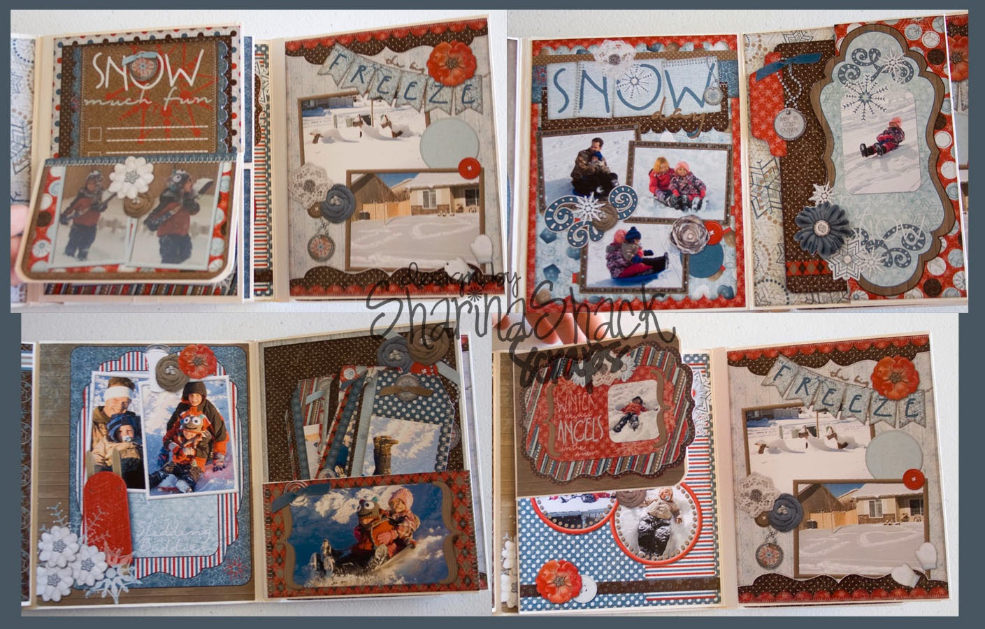 sharinashackscraps: Tri-Fold File Folder Mini Album