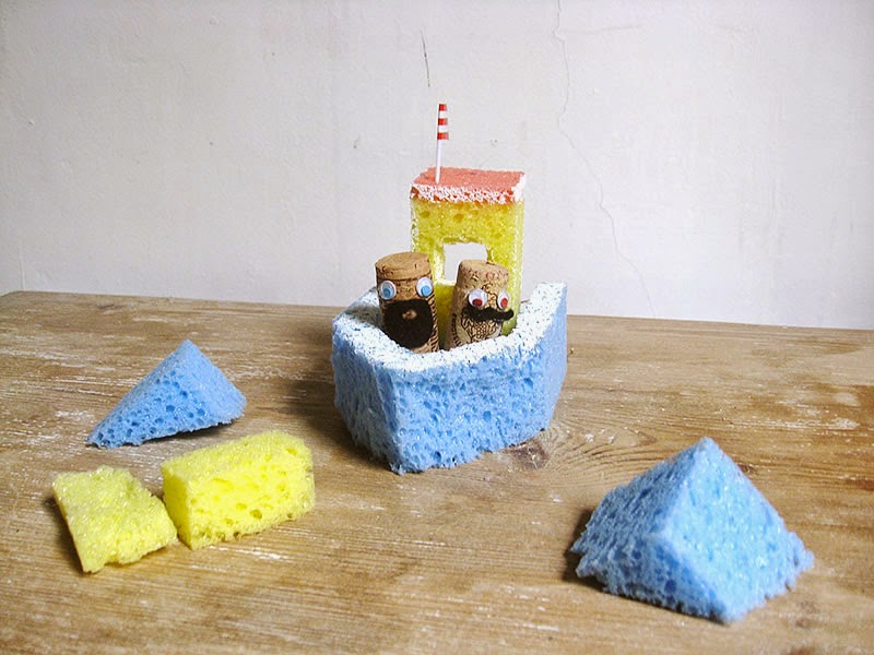 misako mimoko: DIY Sponge Boat Toy