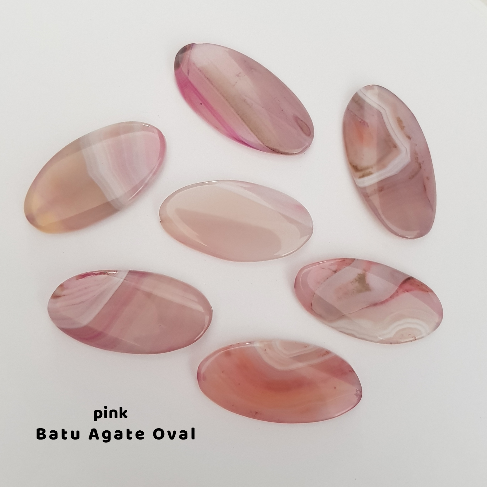 Batu Agate Oval - Toko Bahan Craft