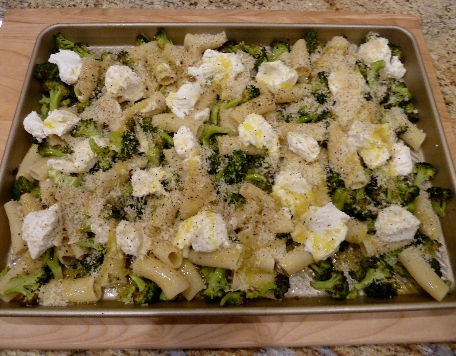 Cracked Pepper: Sheet Pan Pasta with Broccoli