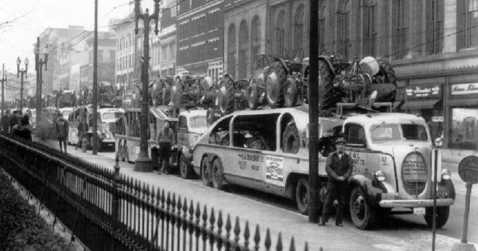 Just A Car Guy: Moving out to deliver Ford Ferguson 9Ns... Ferguson ...