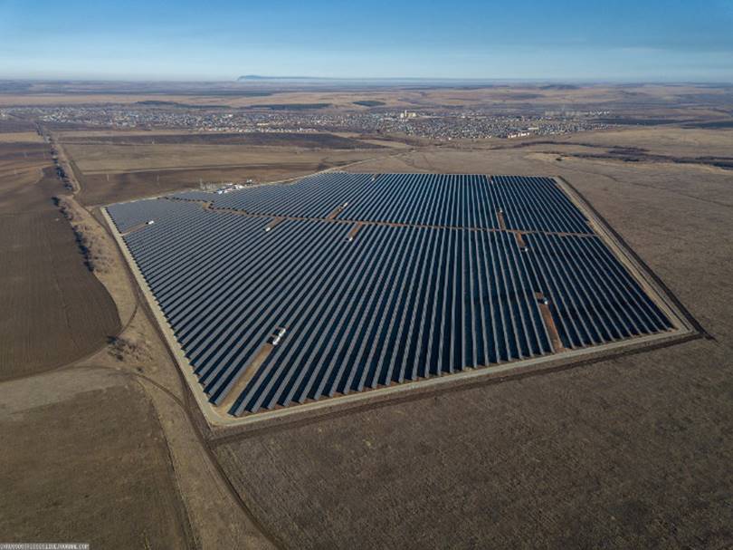 The largest solar power plants in Orenburg, Russia