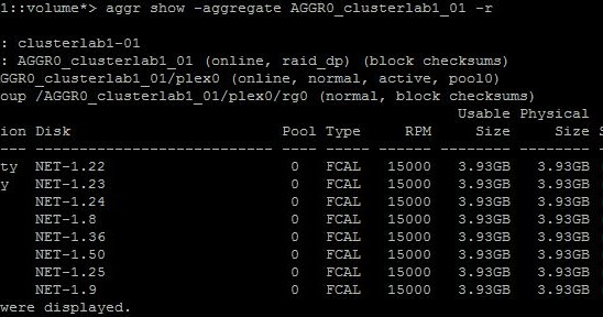 locurastecnicas: Cluster ONTAP - Usando RAID TEC