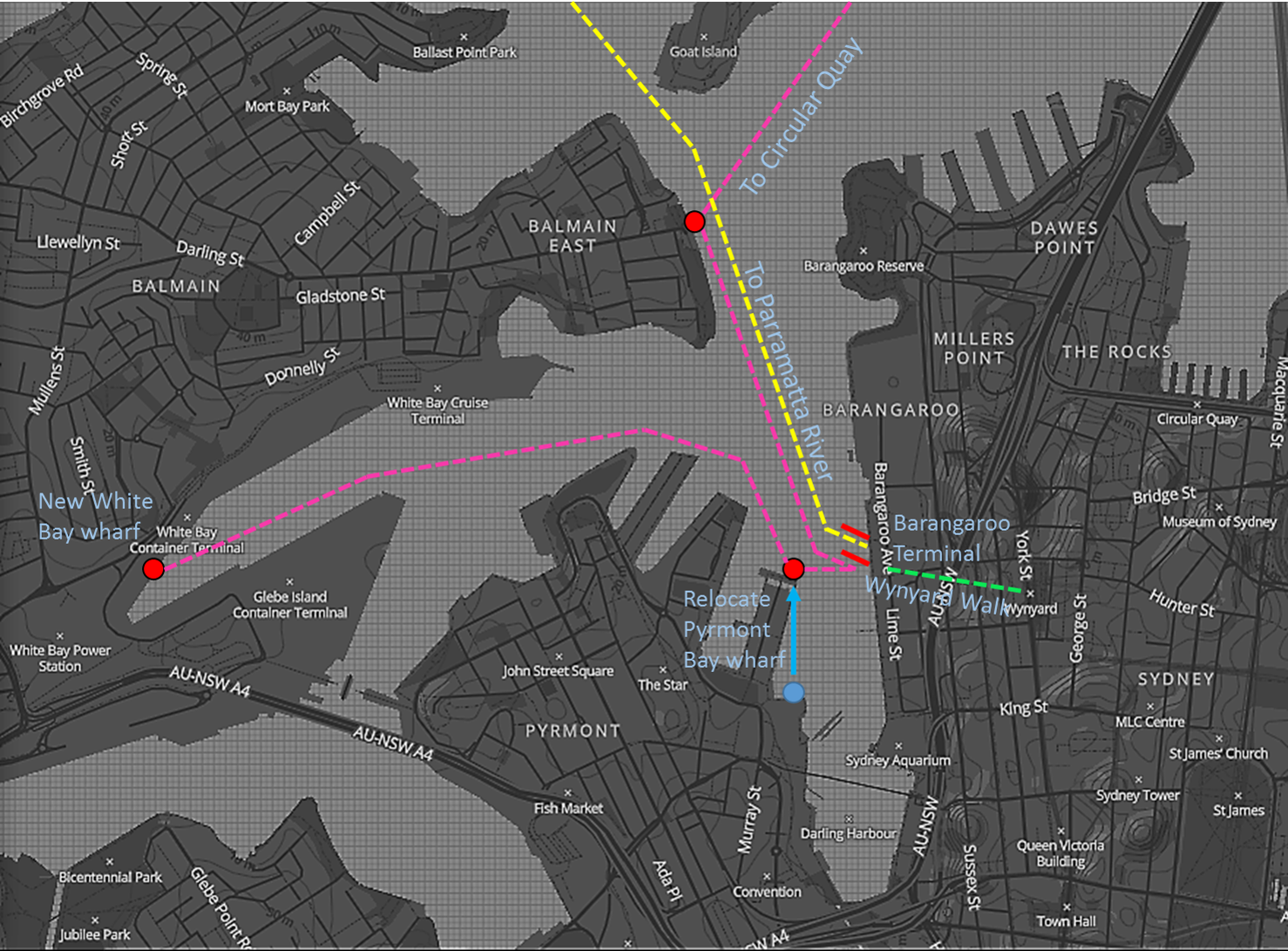 Sydney Ferry Blog: White Bay Ferry? Yes, but with connections and ...