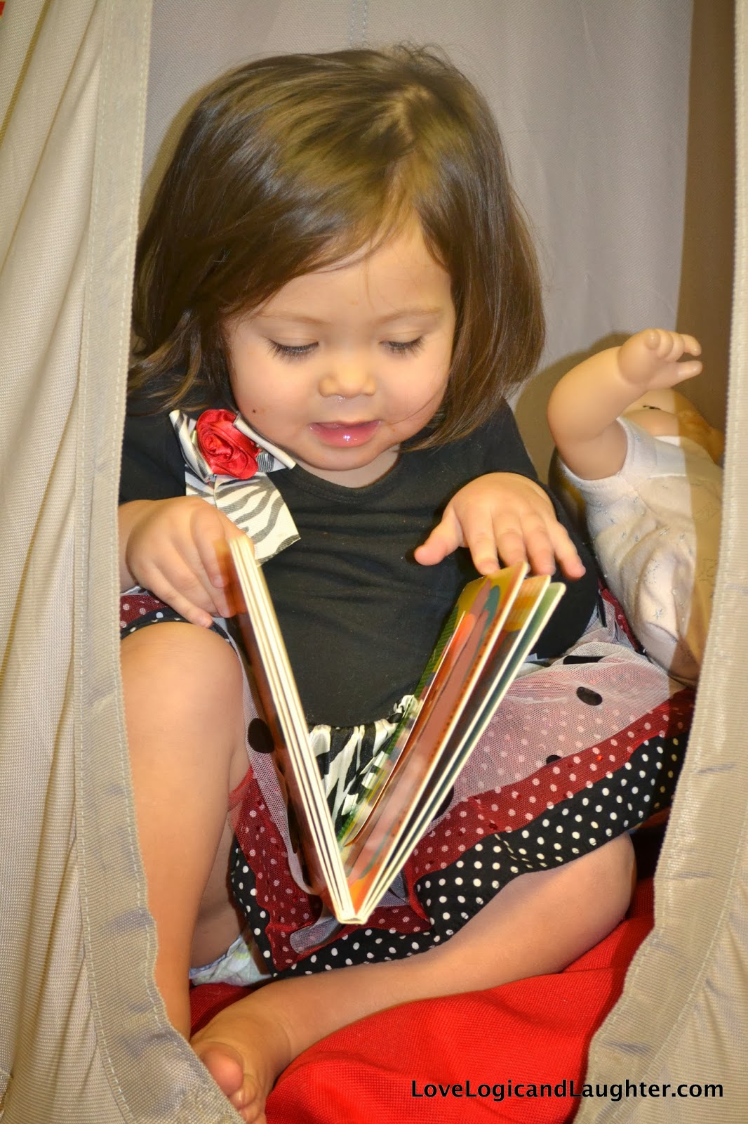 Reading Nook, Swing And Art Wall In The Playroom | Logic & Laughter