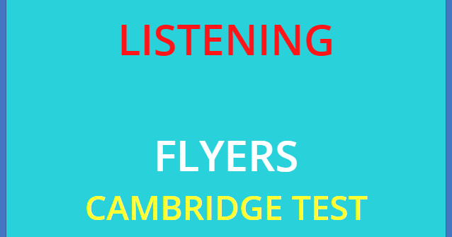 LISTENING EXERCISE FOR FLYERS YOUNG LEARNERS | ENGLISH LANGUAGE ...