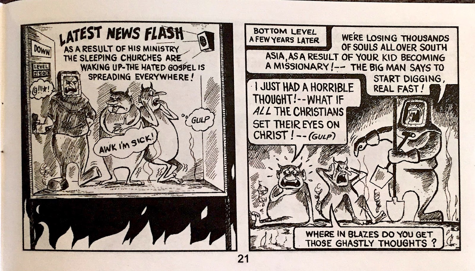 Weird Science DC Comics: Chick Tract # 004: A Demon’s Nightmare Review