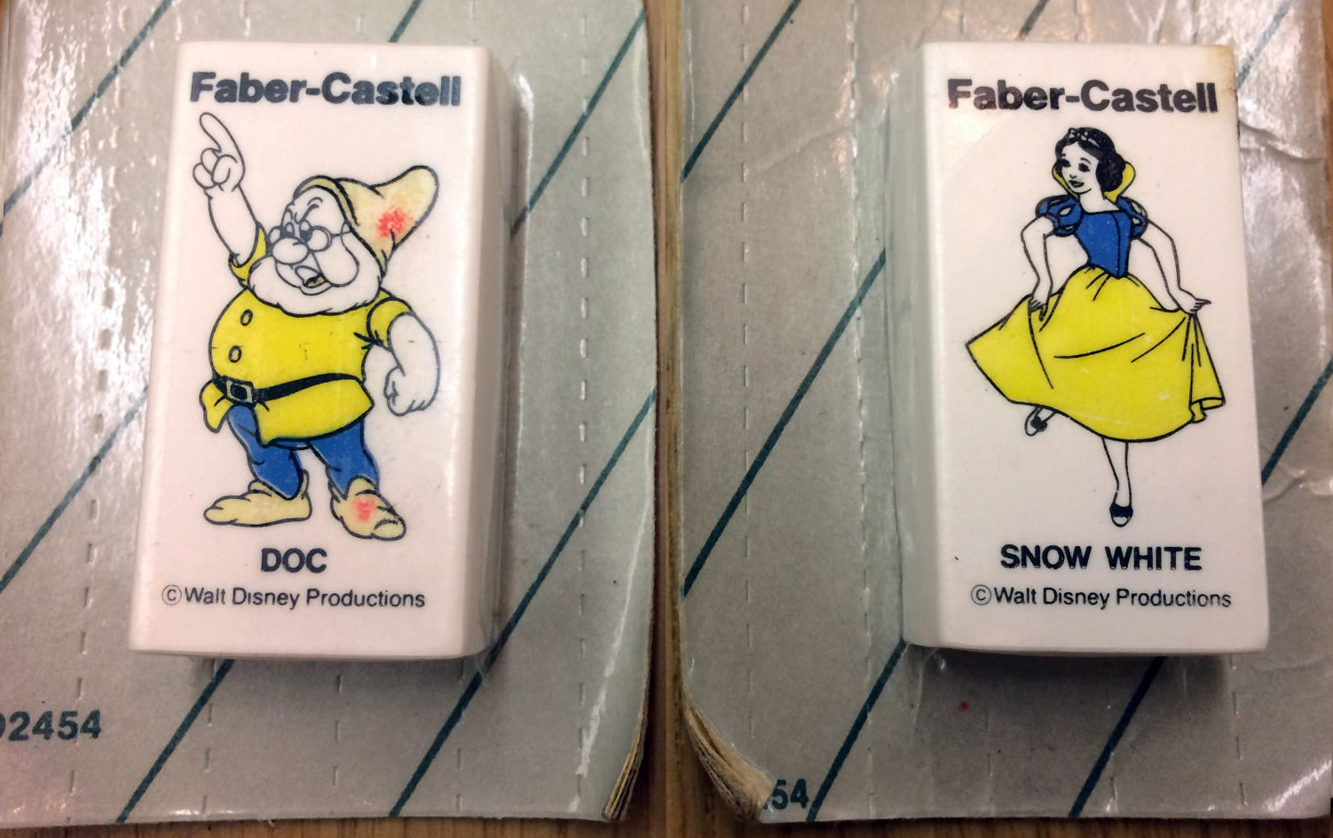 Filmic Light - Snow White Archive: Faber-Castell 'Snow White' Erasers