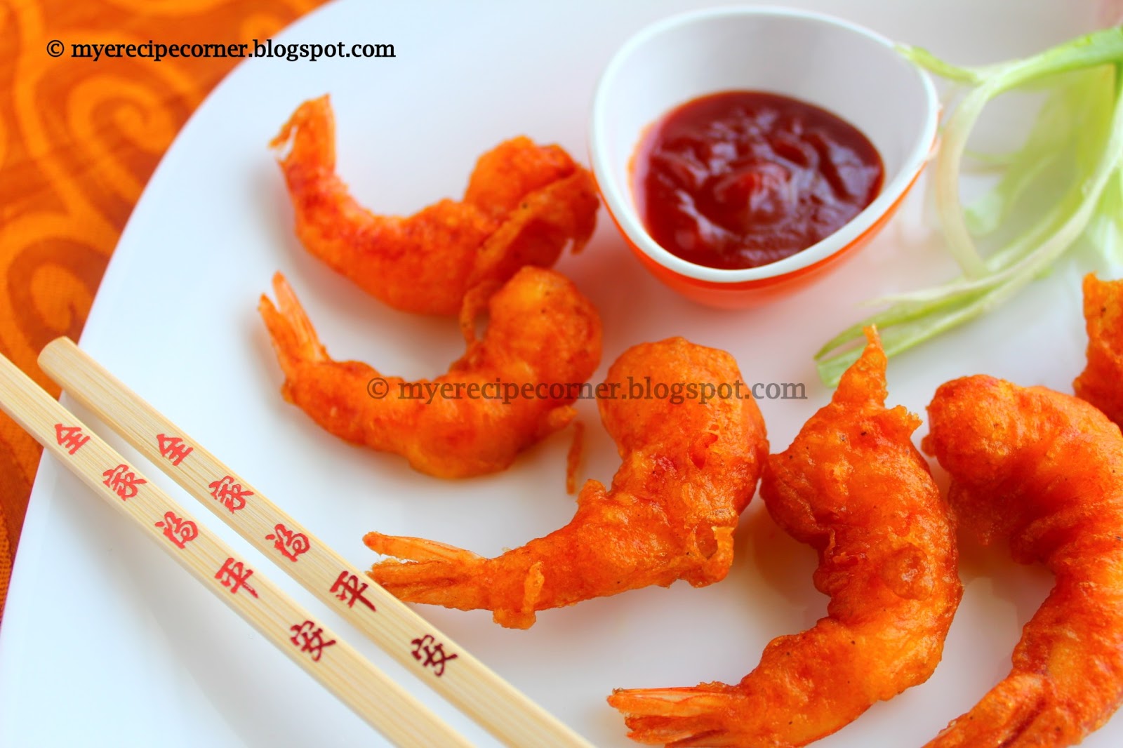Mye's Kitchen: Golden Fried Prawns Recipe Indian Chinese Style