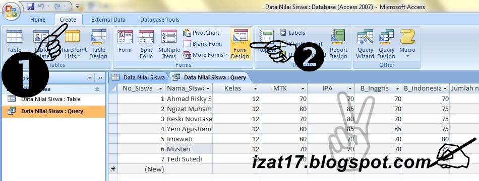 Pengertian dan Langkah Langkah Membuat Form Di Ms Access - Layar Kerja