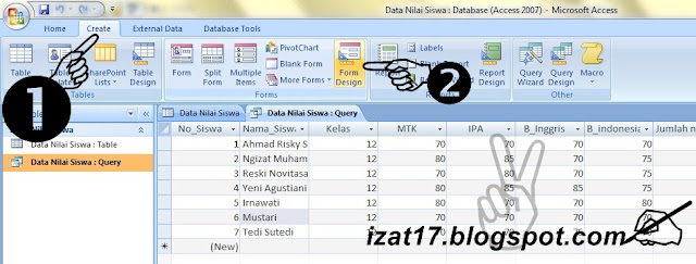 Pengertian dan Langkah Langkah Membuat Form Di Ms Access - Layar Kerja