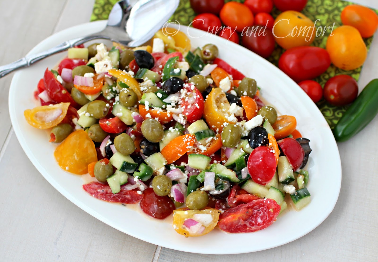 Kitchen Simmer: Greek Tomato and Feta Salad