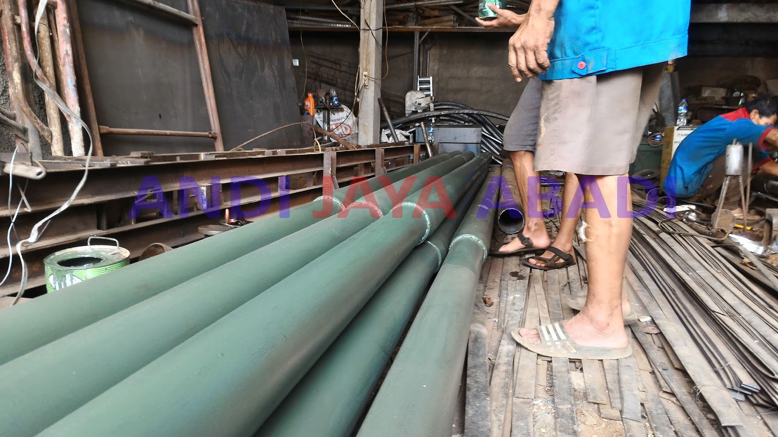 AJA: Proses Produksi Tiang PLN / Listrik & Tiang PJU Bulat