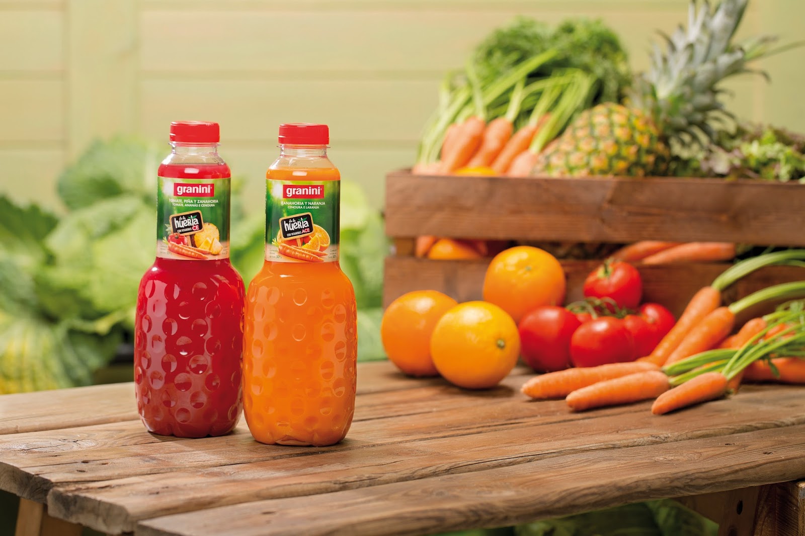 Los nuevos zumos De la huerta de Granini. Los nuevos zumos De la huerta de Granini.