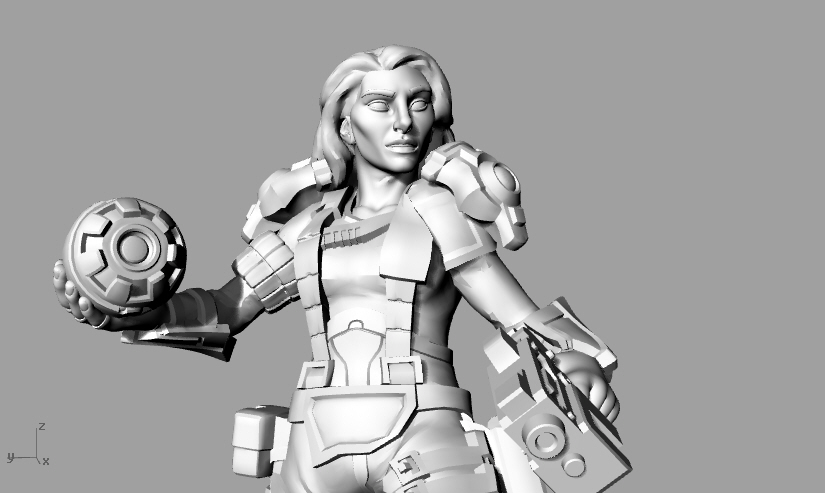 HeroForge.com .stl File Arrives Of Jessica Kramer