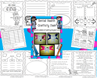 Just Wild About Teaching: Dental Healthy Craftivity Packet!
