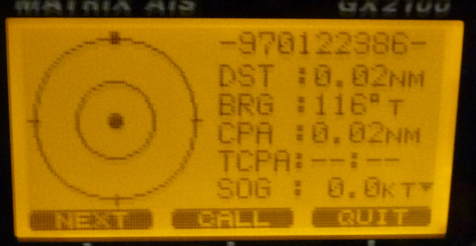 Bill's stuff: McMurdo Smartfind S10/ Standard Horizon Matrix GX2100 AIS
