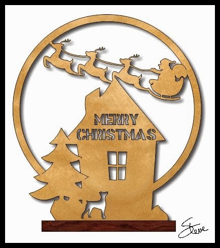 Scrollsaw Workshop: Santa's Sleigh Scroll Saw Pattern.