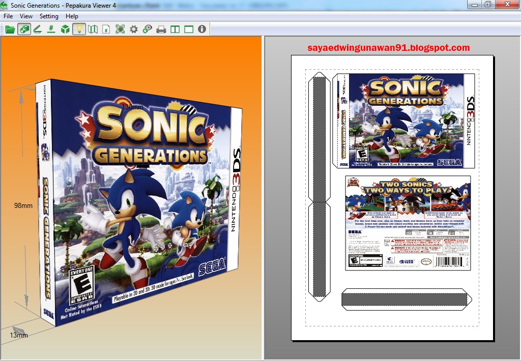 Our World: Papercraft Cover Nintendo 3DS