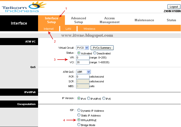 Cara Setting Modem Speedy IndiHome ZTE ZXHN H108N - IT Wae