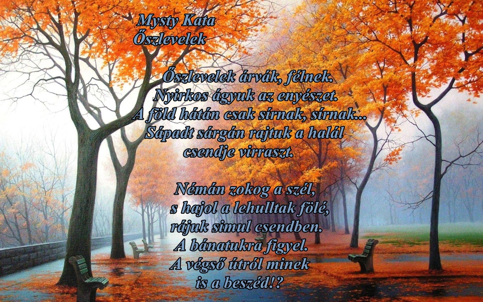 Mustármagvak: Őszi versek