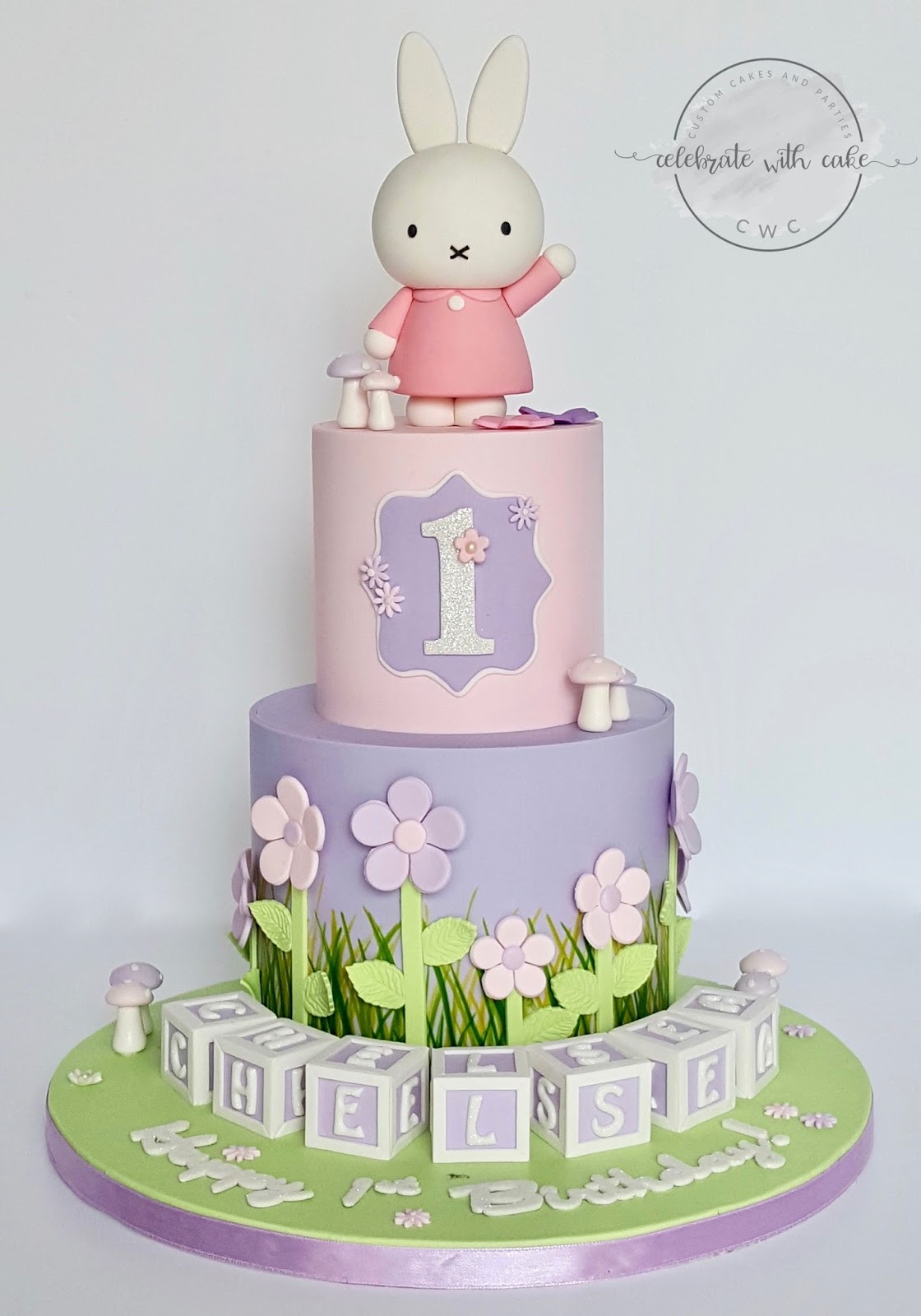 Celebrate with Cake!: Miffy in the Garden 1st Birthday Cake