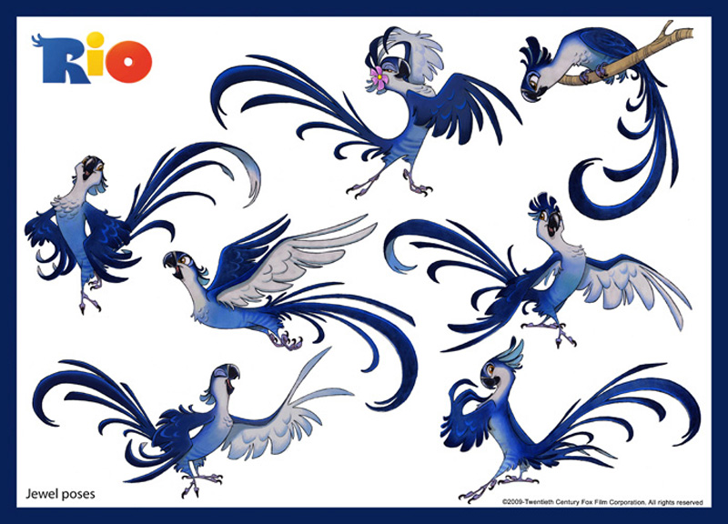 Living Lines Library: Rio (2011) - Character Design