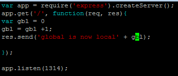 The Beautiful Broken Web: NodeJS: Global Namespace Pollution