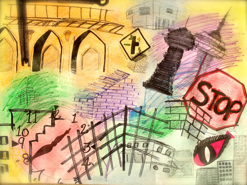 art @ the heart: Grade 11 "Graffiti" Drawings