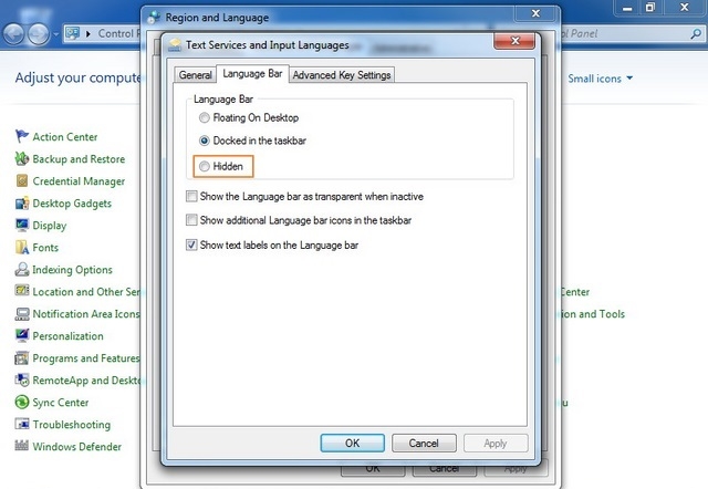 How to Display Language Bar in Windows 7 - Microsoft | Sofware