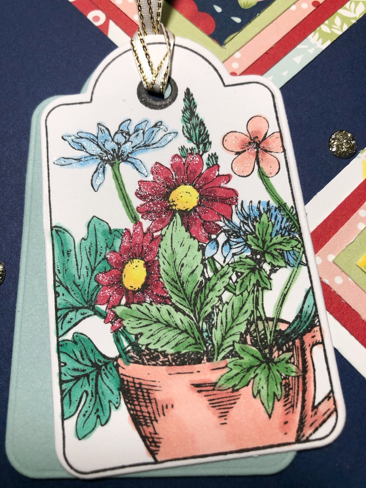 Show and Tell with Michelle: Garden Tags Meets Triangle Technique