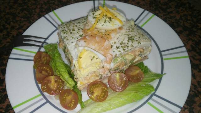 Receta de Cocina Pastel de marisco con pan de molde