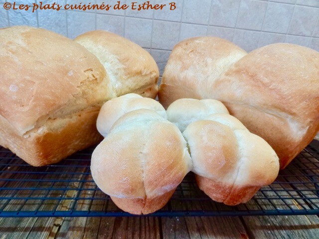 Les plats cuisinés de Esther B: Pain blanc (de Nicole Pitre)