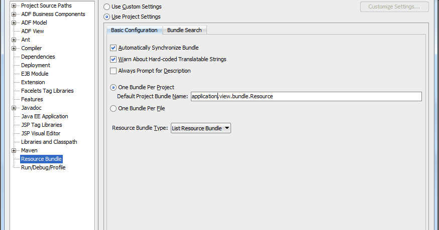 Using resource bundle in Oracle ADF. Labels and Messeges based in ...