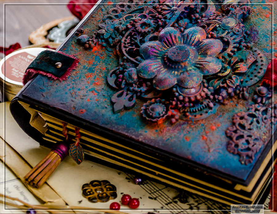 Mixed Media Place: Carnival night notebook by Anastasi Kuznetsova