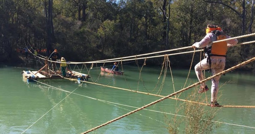 Ropes and Poles: 56m suspension bridge at Manjedal Activity Centre ...
