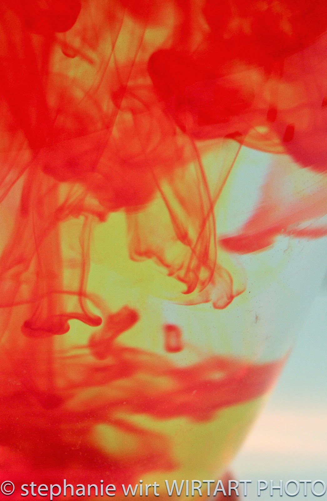 Abstract painting in action